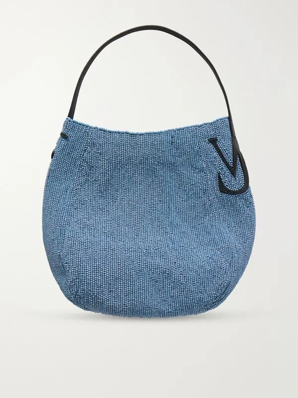 JW Anderson Beaded Canvas Tote - Blue