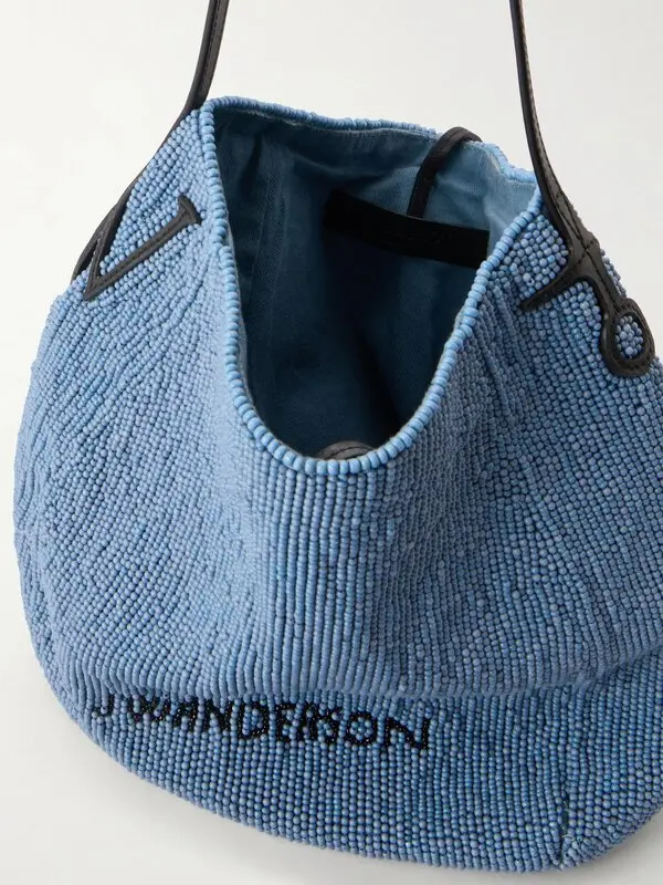 JW Anderson Beaded Canvas Tote - Blue