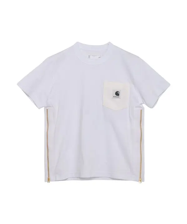 Sacai X Carhartt Wip Crewneck T-shirt - White