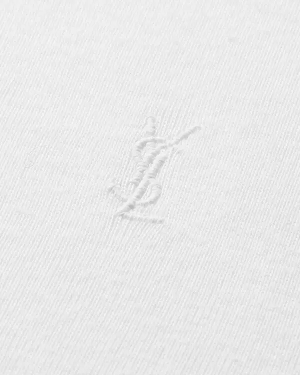 Saint Laurent Cassandre Ribbed T-shirt