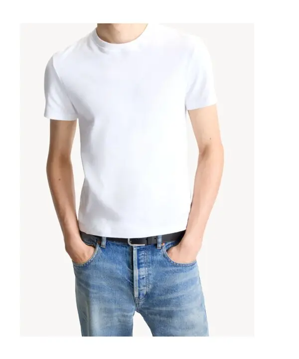 Saint Laurent Cassandre Ribbed T-shirt