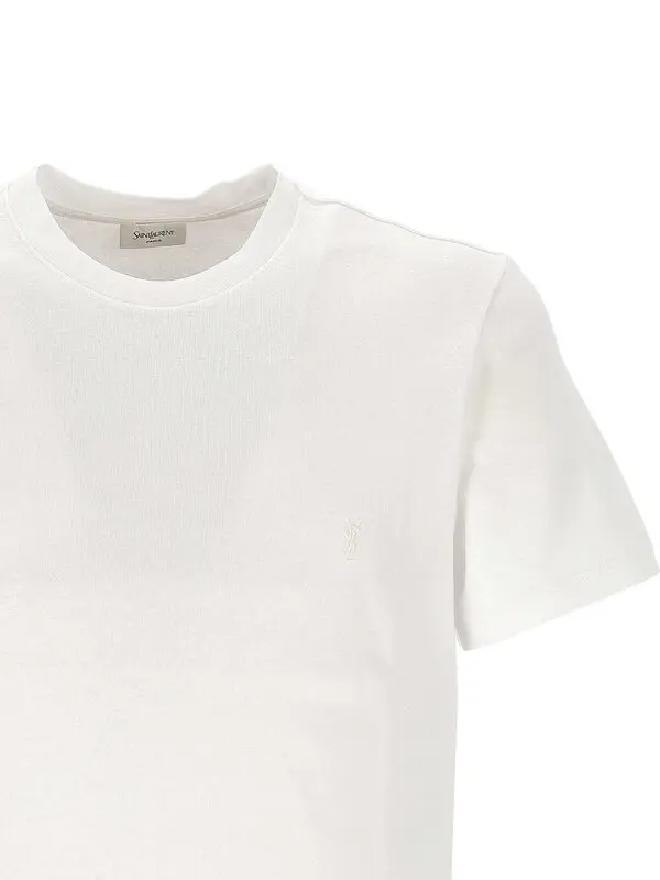 Saint Laurent Cassandre Ribbed T-shirt