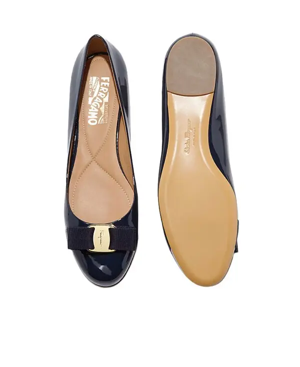 FERRAGAMO Logo Ballet Shoes