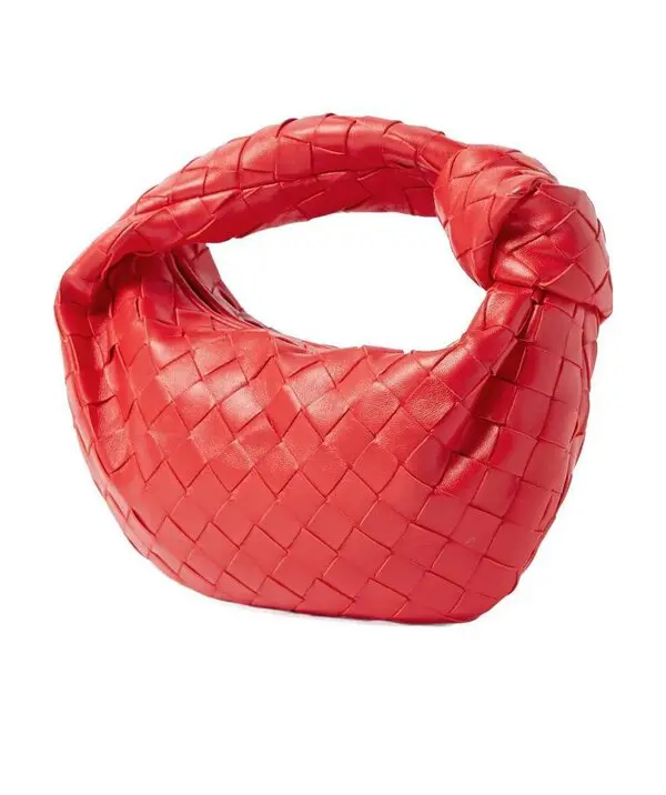 Bottega Veneta Jodie Leather Shoulder Bag - Red