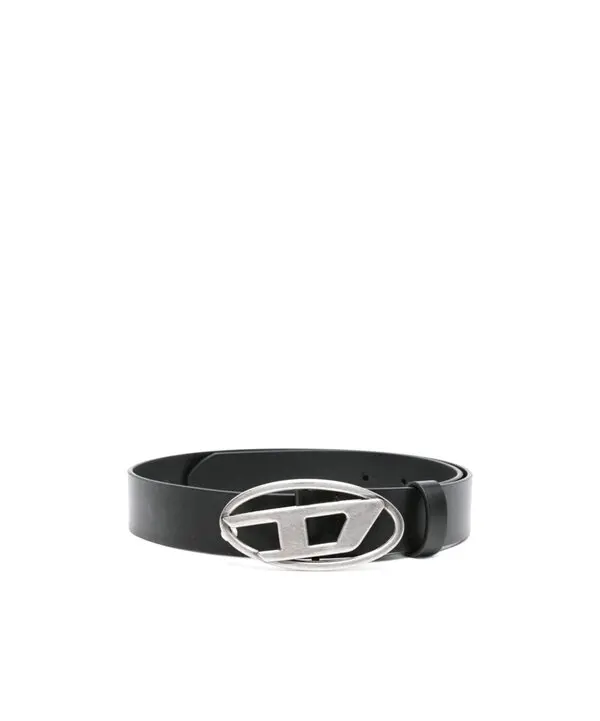 DIESEL® B-1dr W Metallic Effect Belt - Black