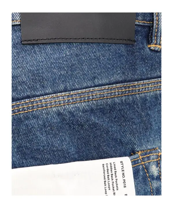 PURPLE BRAND Distressed Wide-leg Jeans