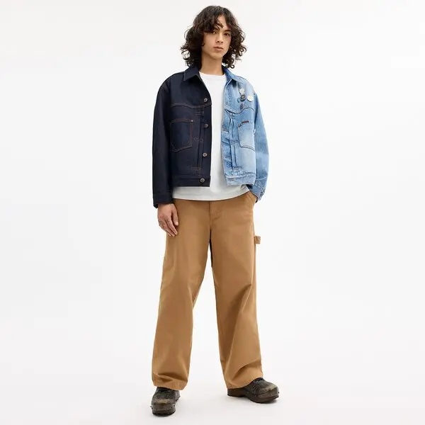 COACH Brain Dead Split Denim Jacket In Recycled Cotton