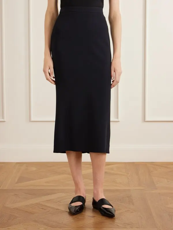 Givenchy Crepe Midi Skirt