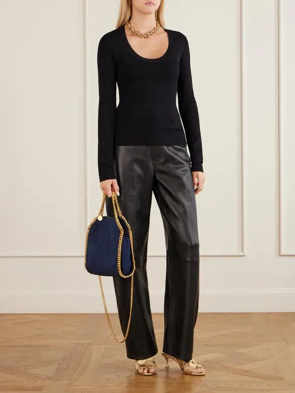 Stella McCartney Ribbed Scoop Neck Jersey Top