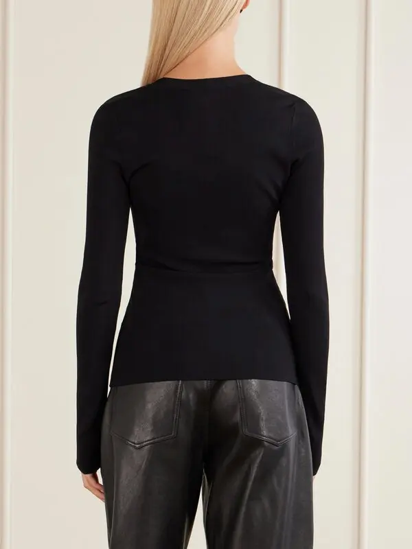 Stella McCartney Ribbed Scoop Neck Jersey Top