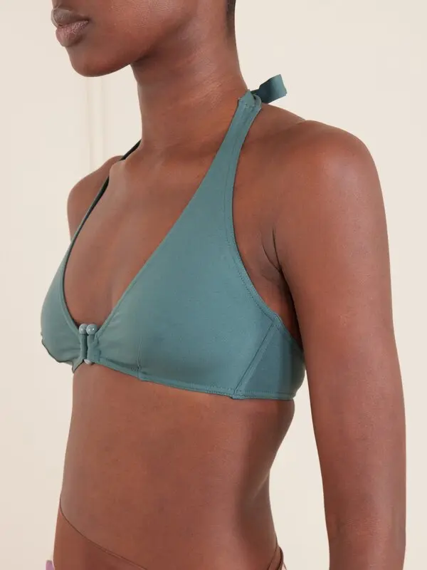 ERES Noctambule Embellished Halterneck Bikini Top