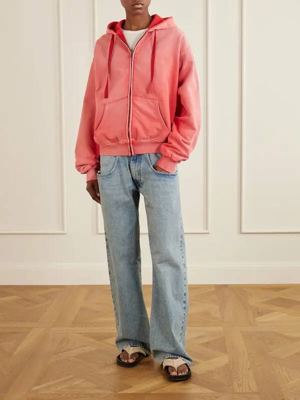 MAISON MARGIELA Cotton-jersey Zip-up Hoodie