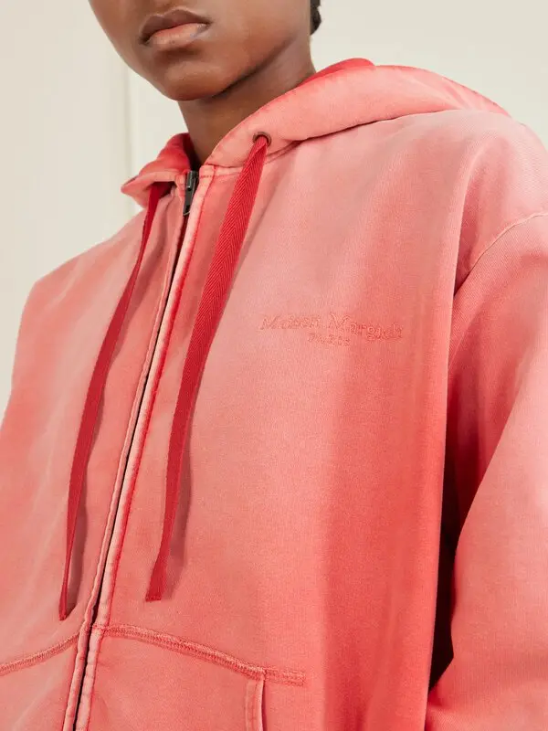 MAISON MARGIELA Cotton-jersey Zip-up Hoodie