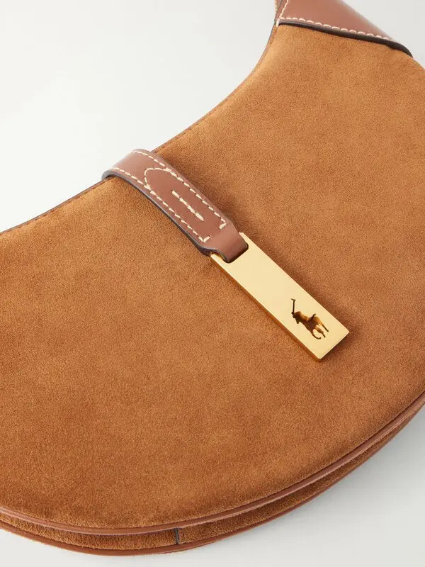 Polo Ralph Lauren Suede Shoulder Bag - Brown