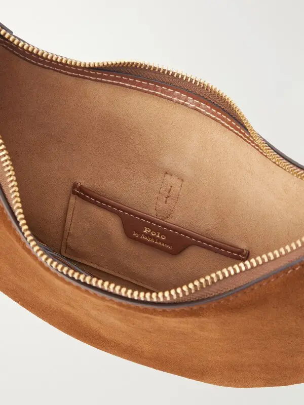 Polo Ralph Lauren Suede Shoulder Bag - Brown
