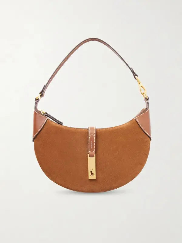 Polo Ralph Lauren Suede Shoulder Bag - Brown