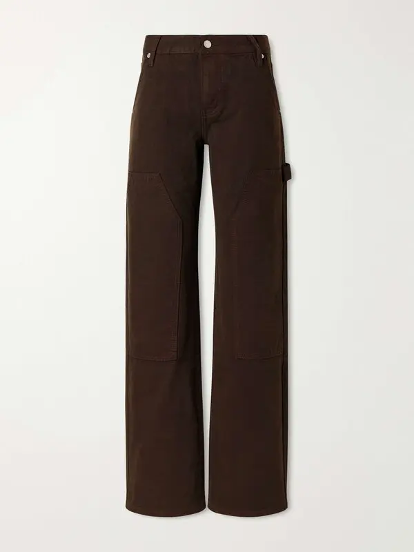 ST. AGNI Carpenter Regenerative Cotton-canvas Straight-leg Jeans - Brown