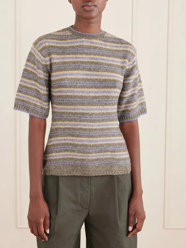 Proenza Schouler White Label Dana Striped Wool-blend Sweatshirt - Multi