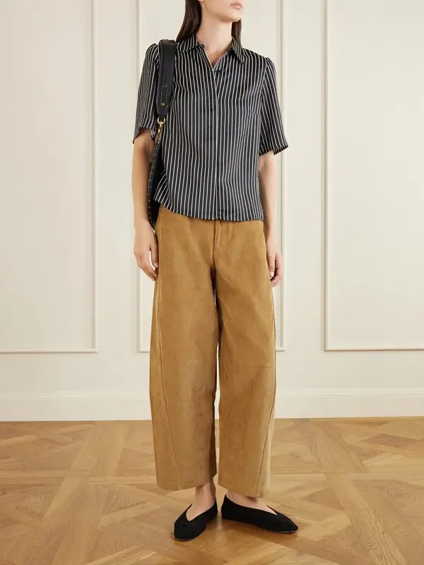 Maria Mcmanus Striped Habotai Blouse