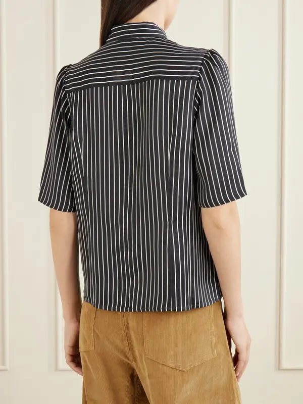 Maria Mcmanus Striped Habotai Blouse