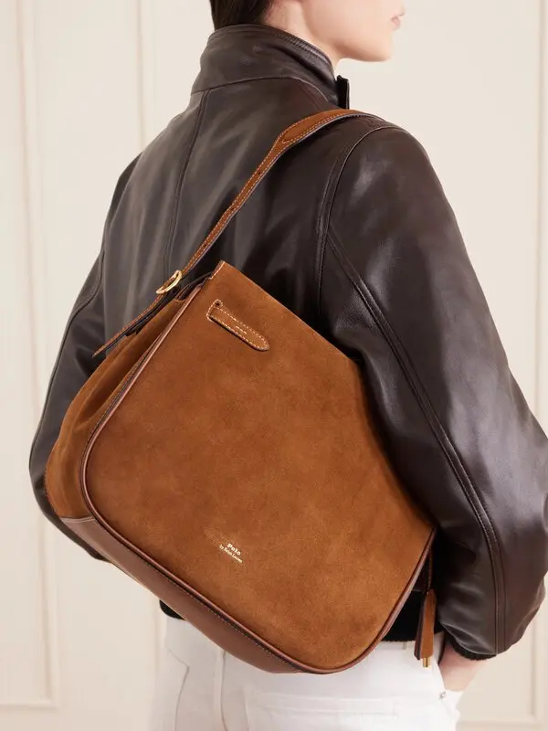 Polo Ralph Lauren Suede Tote Bag