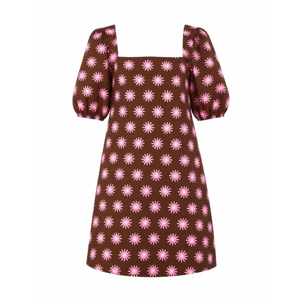 Mind Traveler Bruna Sun And Pink Dress - Brown