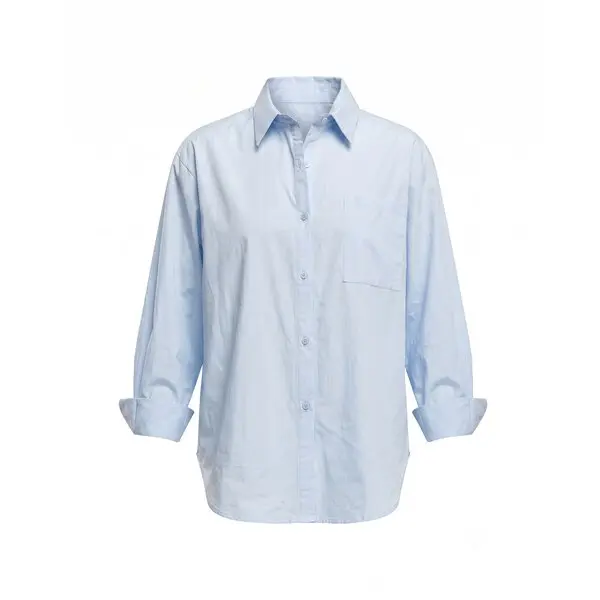 TANTRA SPAIN SL Oversized Shirt With Front Pocket - Blue