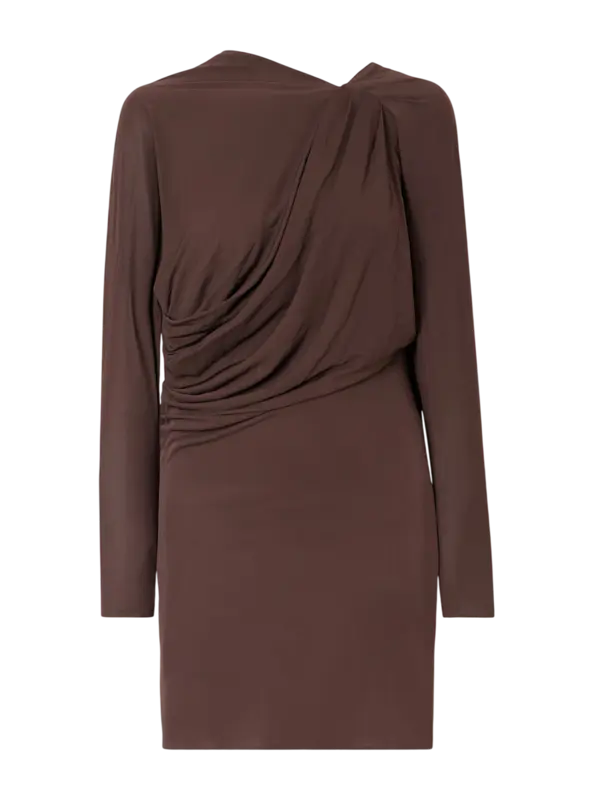 Alex Perry Open-back Draped Jersey Mini Dress - Black
