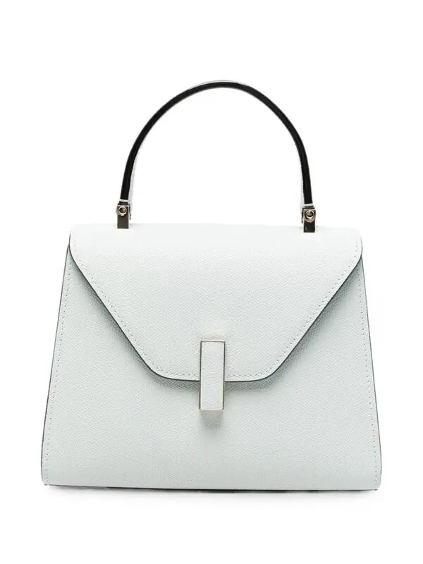 VALEXTRA Iside Mini Leather Handbag - Sky Blue