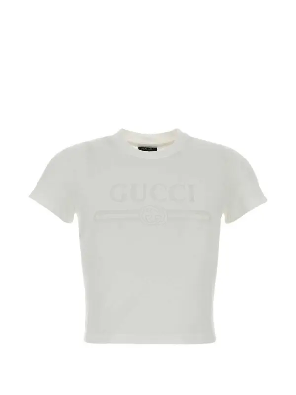 Gucci Logo Cotton T-shirt - White