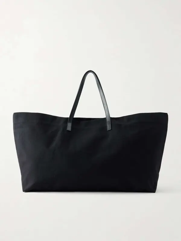 KALLMEYER Cottage Leather-trimmed Canvas Tote