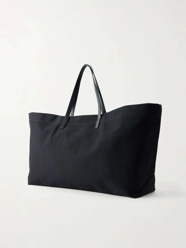 KALLMEYER Cottage Leather-trimmed Canvas Tote