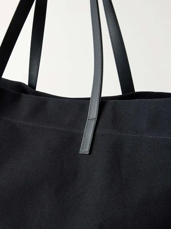 KALLMEYER Cottage Leather-trimmed Canvas Tote