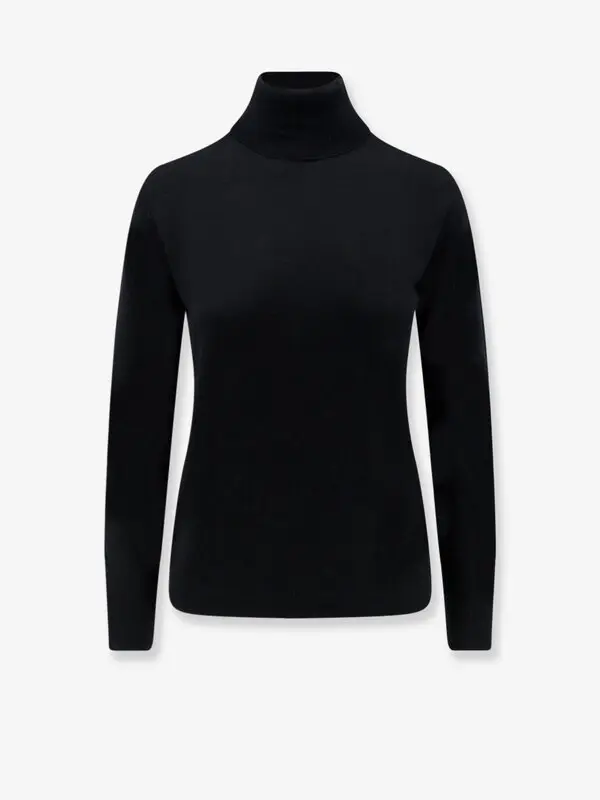 Aspesi Virgin Wool Turtleneck Sweater - Black