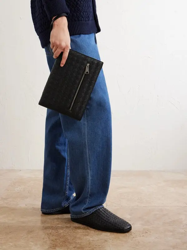 Bottega Veneta Intrecciato Leather Pouch