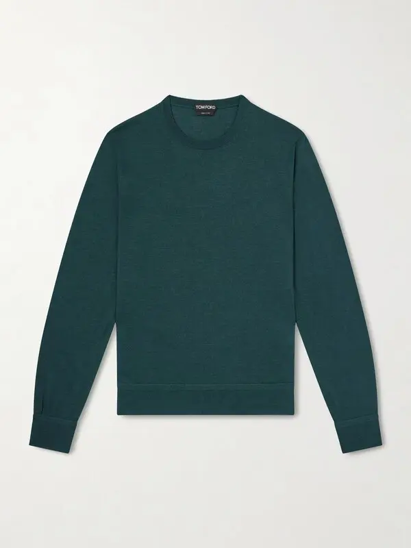 TOM FORD Slim-fit Cashmere And Silk-blend Sweater