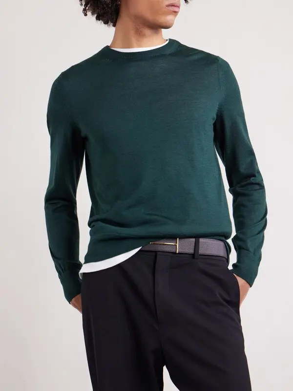 TOM FORD Slim-fit Cashmere And Silk-blend Sweater