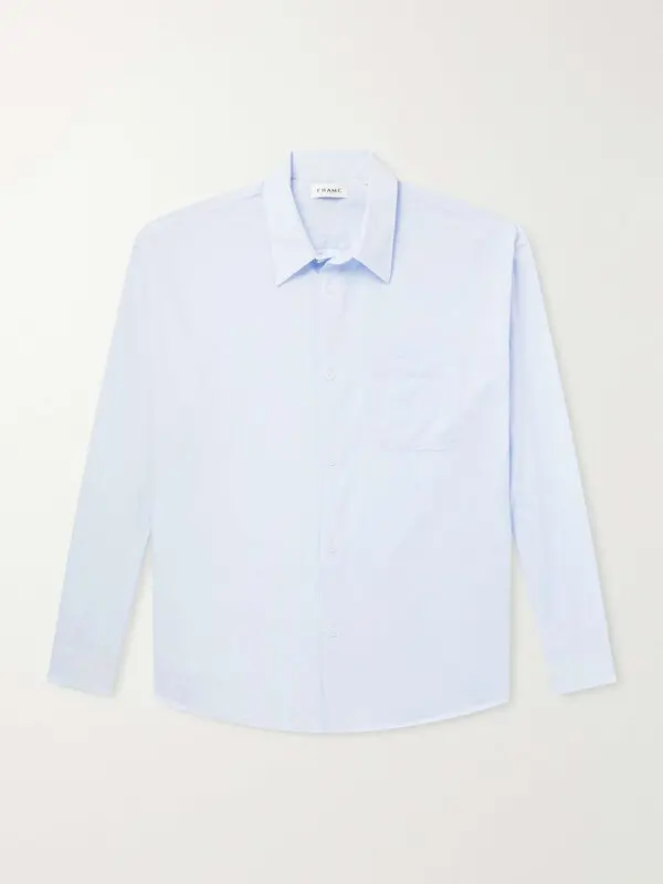 FRAME Cotton-poplin Shirt - Blue