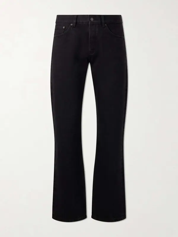 JEANERICA Arrow Straight-leg Cotton Jeans - Black