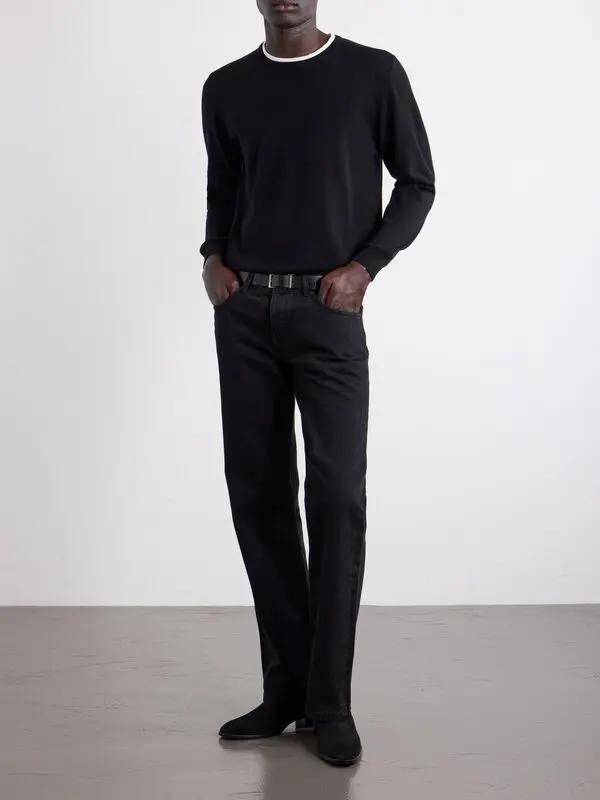 JEANERICA Arrow Straight-leg Cotton Jeans