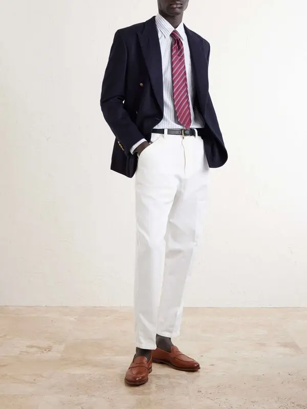 Dunhill Striped Cotton Shirt - Light Blue