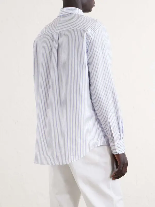 Dunhill Striped Cotton Shirt - Light Blue