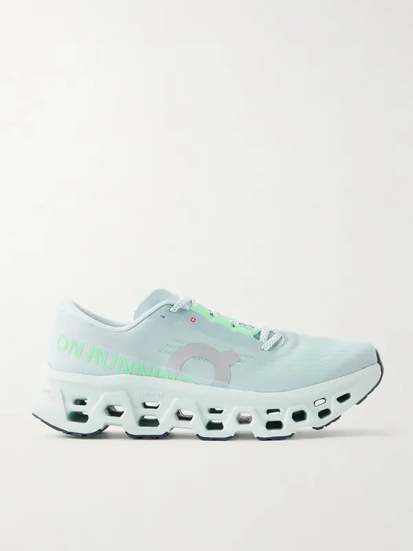 On Cloudmonster Stretch-knit Sneakers - Green