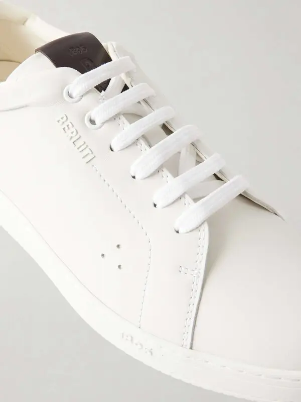 Berluti Logo-embossed Leather Sneakers