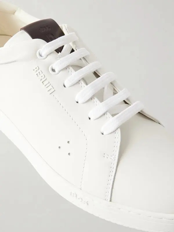 Berluti Logo-embossed Leather Sneakers