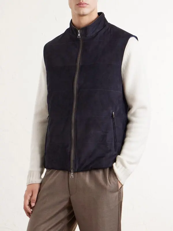 N.peal Belgravia Suede Gilet