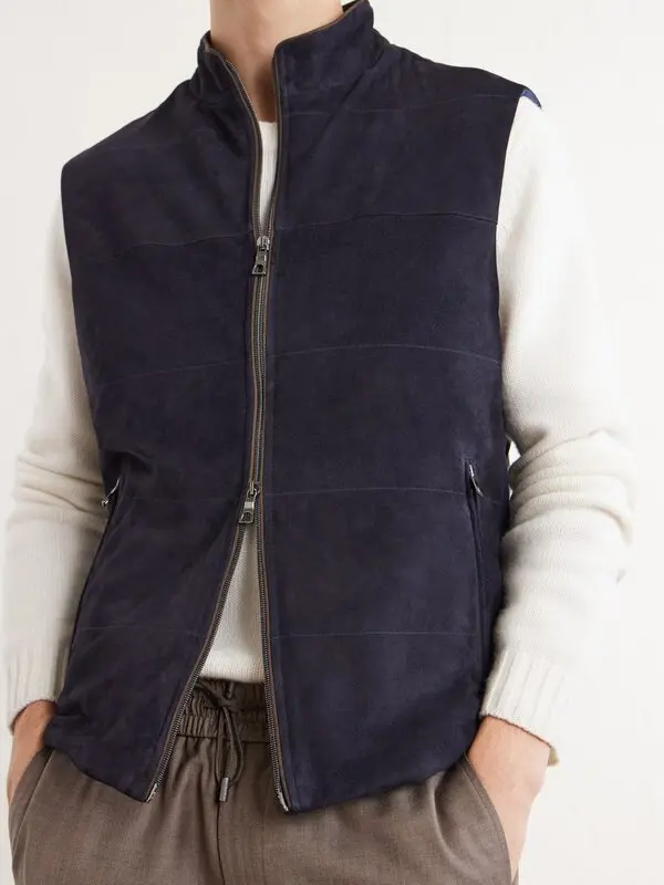 N.peal Belgravia Suede Gilet