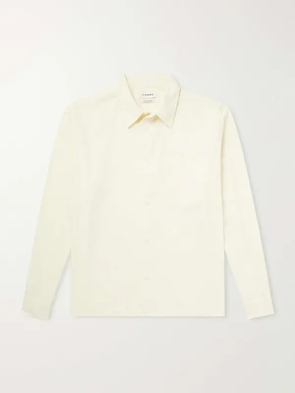 FRAME Cotton-poplin Shirt - White