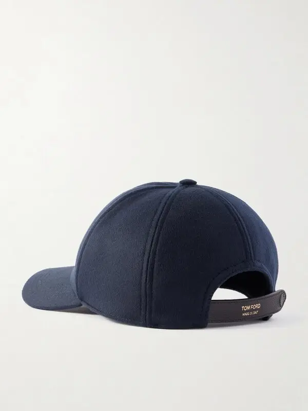 TOM FORD Logo-embroidered Cashmere Baseball Cap