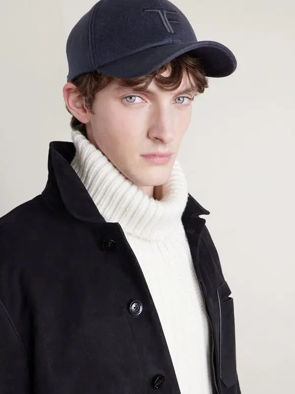 TOM FORD Logo-embroidered Cashmere Baseball Cap